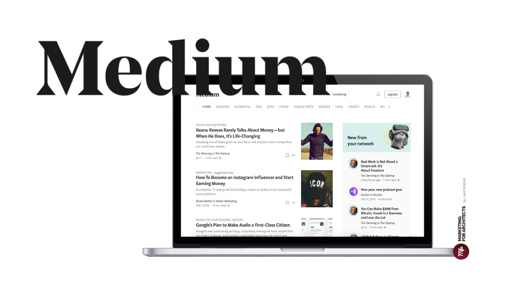 Medium-Blog – Marketing for architects